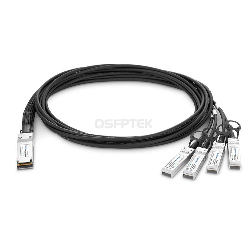 Juniper QFX-QSFP-DACBO-5M 40G QSFP+ to 4x10G SFP+ DAC Breakout Cable - QSFPTEK