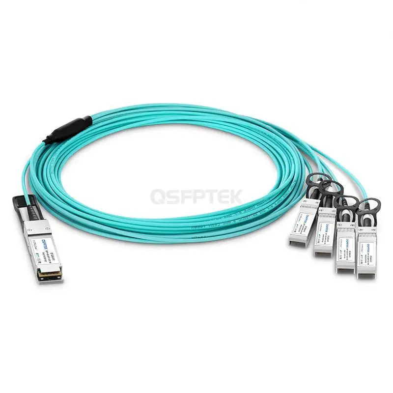 Juniper JNP-QSFP-AOCBO-5M Compatible 40G QSFP+ to SFP+ AOC Breakout ...