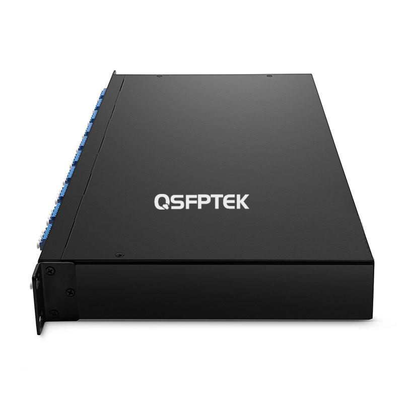40CH DWDM Mux Demux, 100GHz C21-C60 Wavelength Multiplexer/Demultiplexer - QSFPTEK