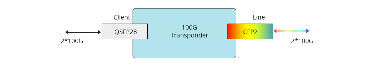 100G Tranponder for Multi-Service Transmission
