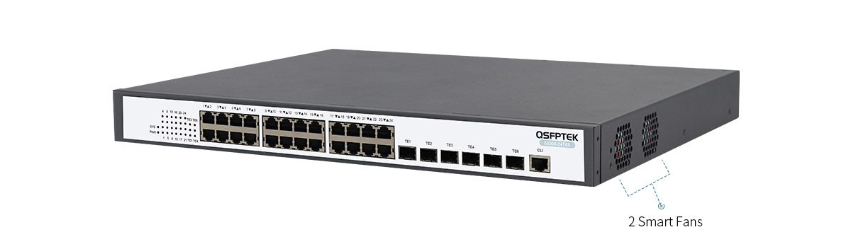 24-Port Gigabit Ethernet L3 Stackable Switch with 10G Uplinks, S5300 ...