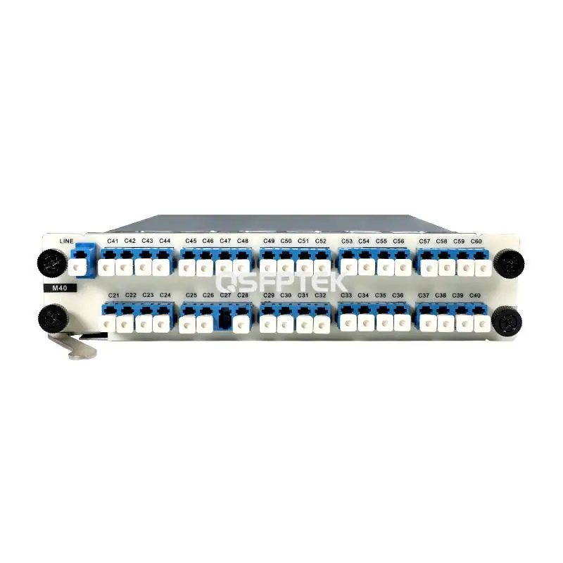 40ch C21-C60 Active Single Fiber DWDM Mux and Demux Module