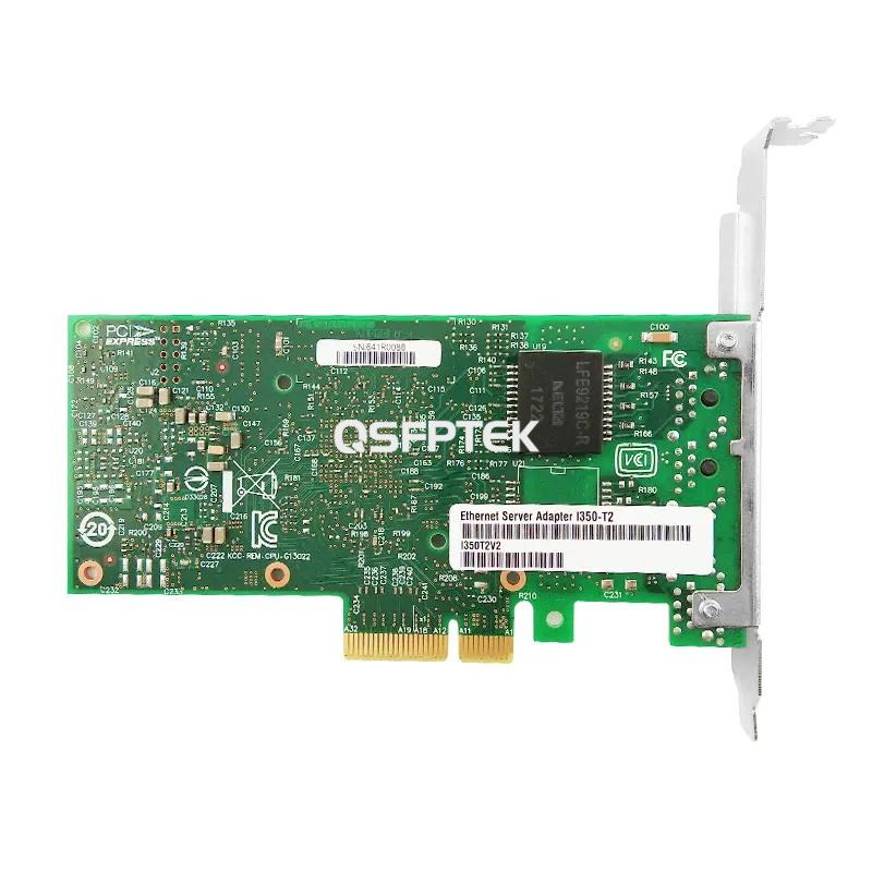 1G Dual-Port SFP Intel I350-AM2 Ethernet Network Interface Card-QSFPTEK