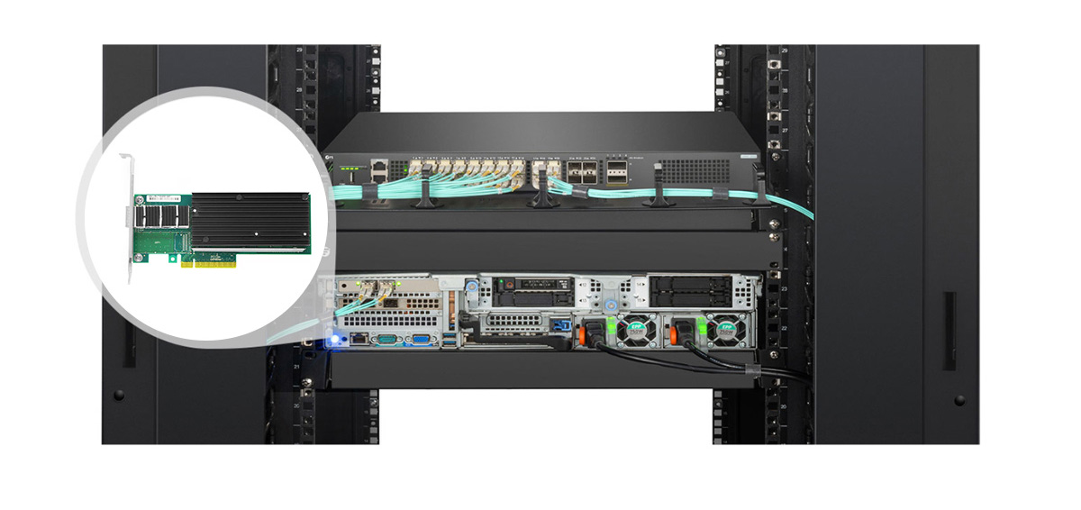 40G Single Port QSFP+ Intel XL710-BM1 Based Ethernet Network Interface Card