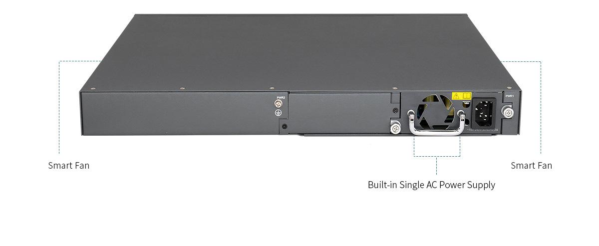 24-Port Gigabit Ethernet L3 Stackable Fiber Switch with 8x 1G RJ45 ...