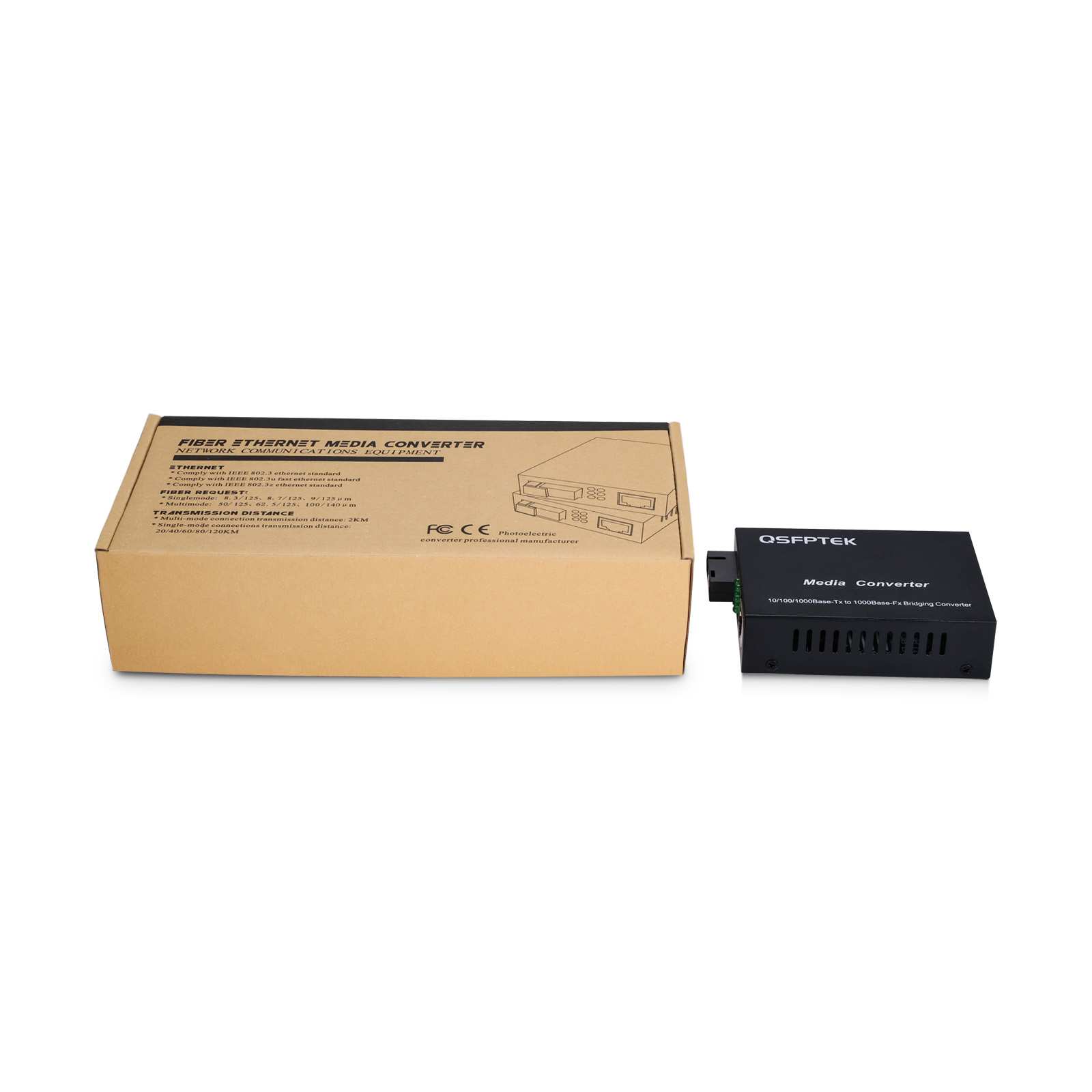 10/100/1000Base-Tx to 1000Base-LX BIDI TX1310nm Gigabit Ethernet Media ...