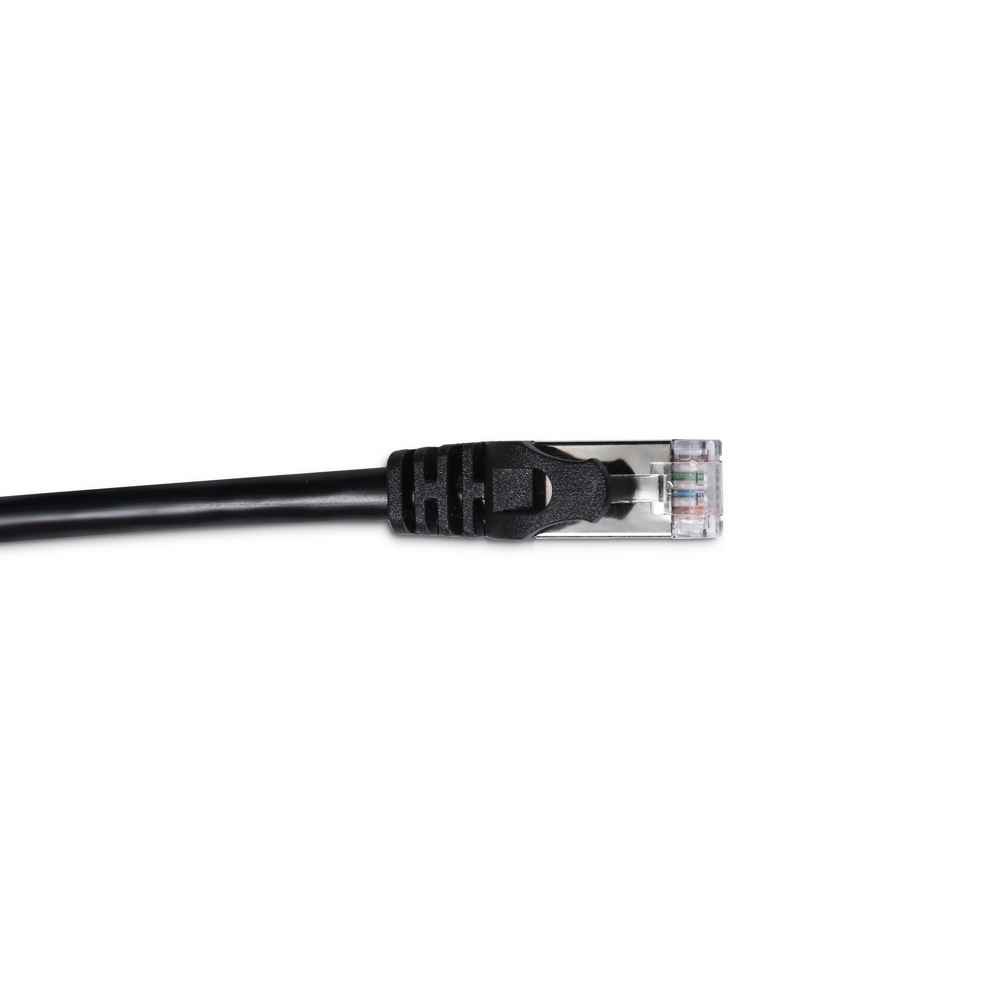 3ft (0.9m) Black Cat7 Snagless Shielded (SFTP) Ethernet Network Patch ...