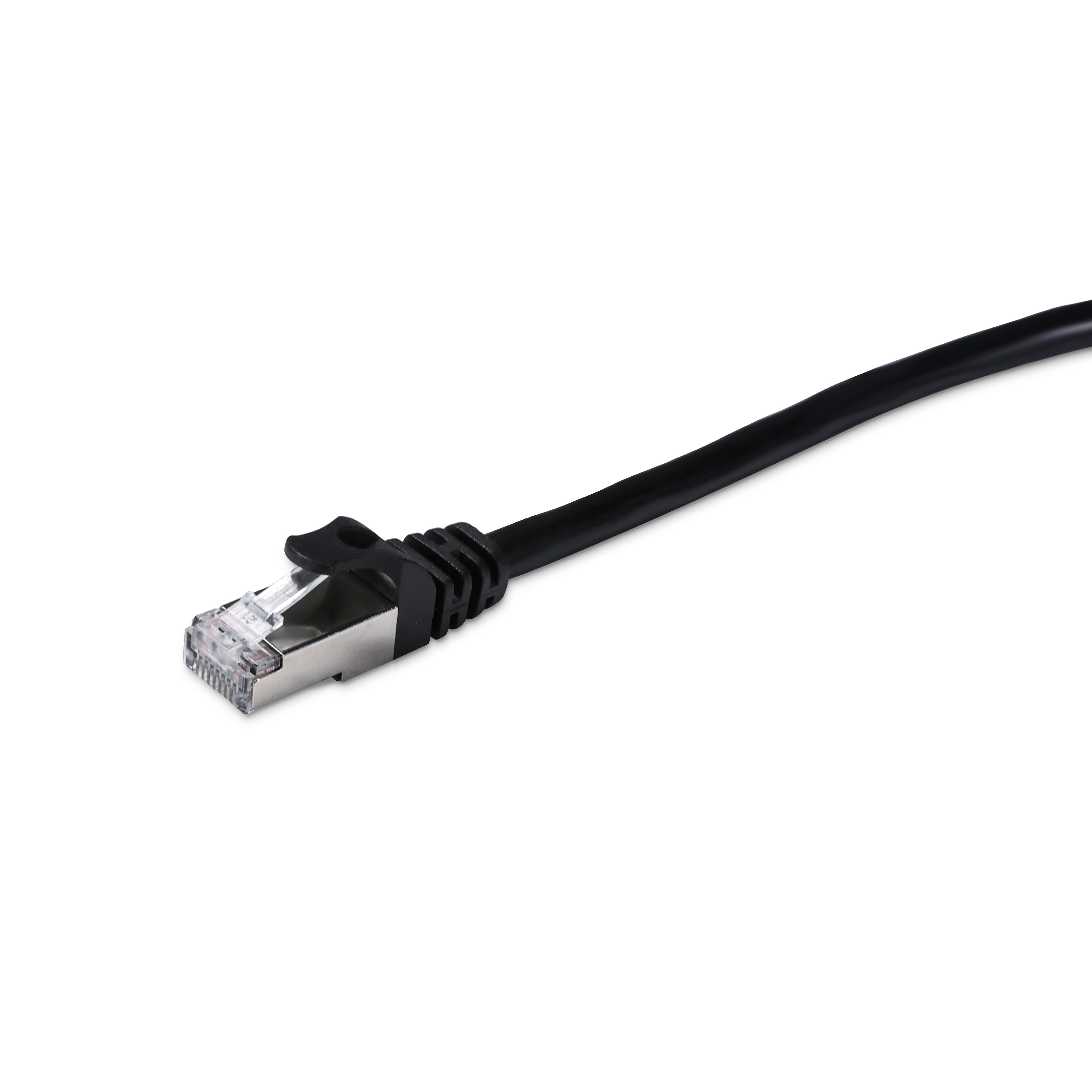 3ft (0.9m) Black Cat7 Snagless Shielded (SFTP) Ethernet Network Patch ...