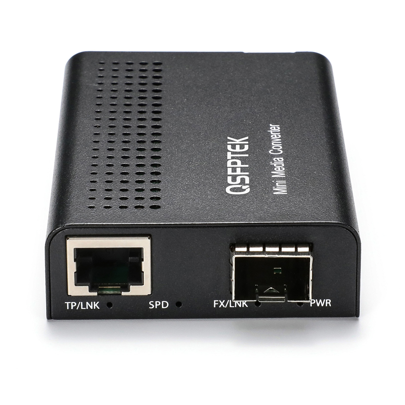 1x 100M/1G/2.5G/5G/10GBase-T RJ45 to 1x 10GBase-X SFP+ Ethernet Media Converter
