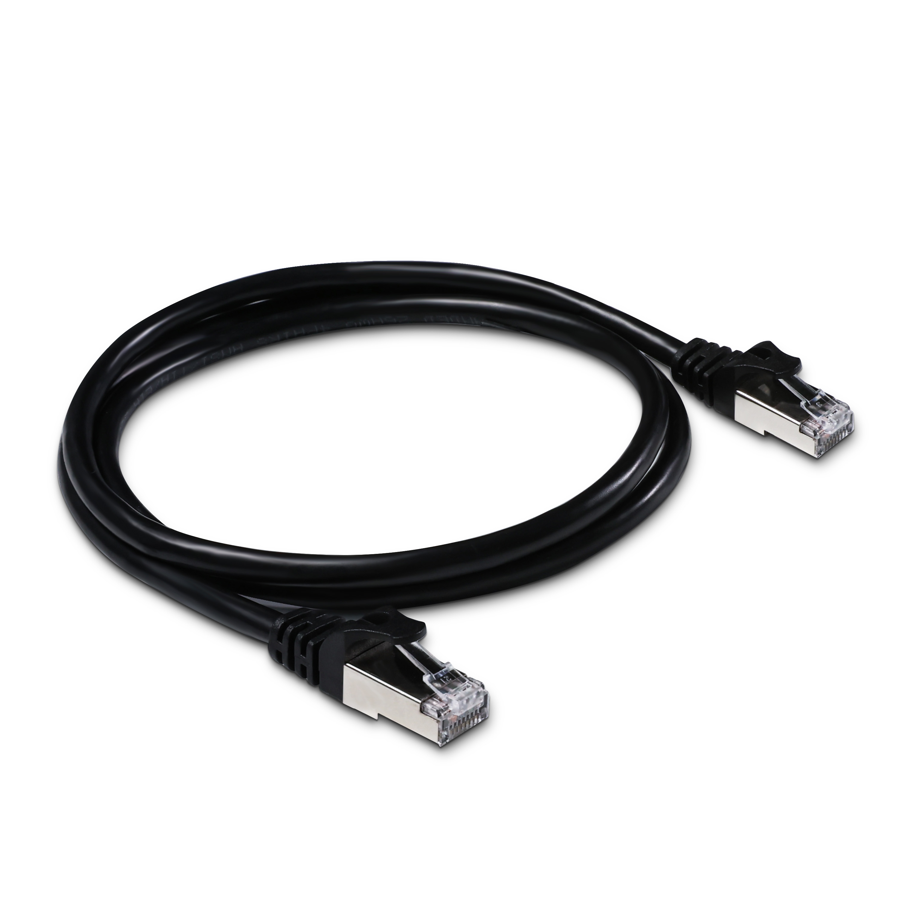 10ft (3m) Black Cat7 Snagless Shielded (SFTP) Ethernet Network Patch ...