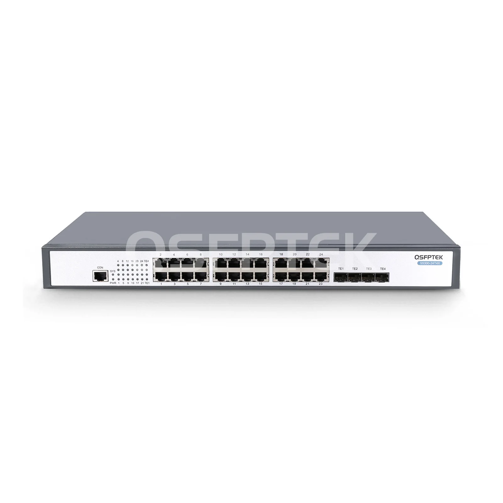 24-Port Gigabit Ethernet L2+ Managed Switch, 24x GE RJ45 Ports with 4x ...