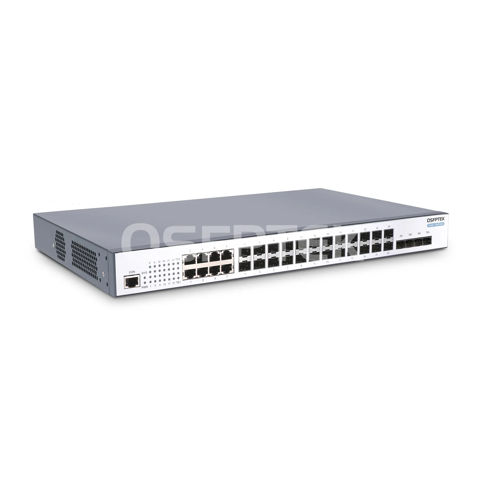 S5300-16S8TS4X 16-Port Stackable Gigabit Ethernet L2++ Switch - QSFPTEK