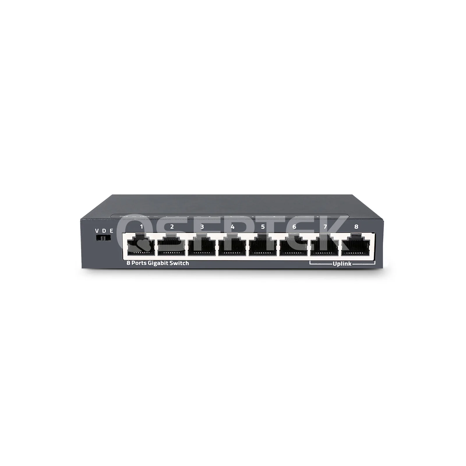 S1300-8T 8-Port Fanless Gigabit Unmanaged Cat 5 Switch - QSFPTEK