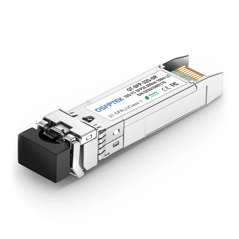 Cisco Compatible DS-SFP-FC32G-SW 32G Fibre Channel SFP28 Transceiver Module- QSFPTEK