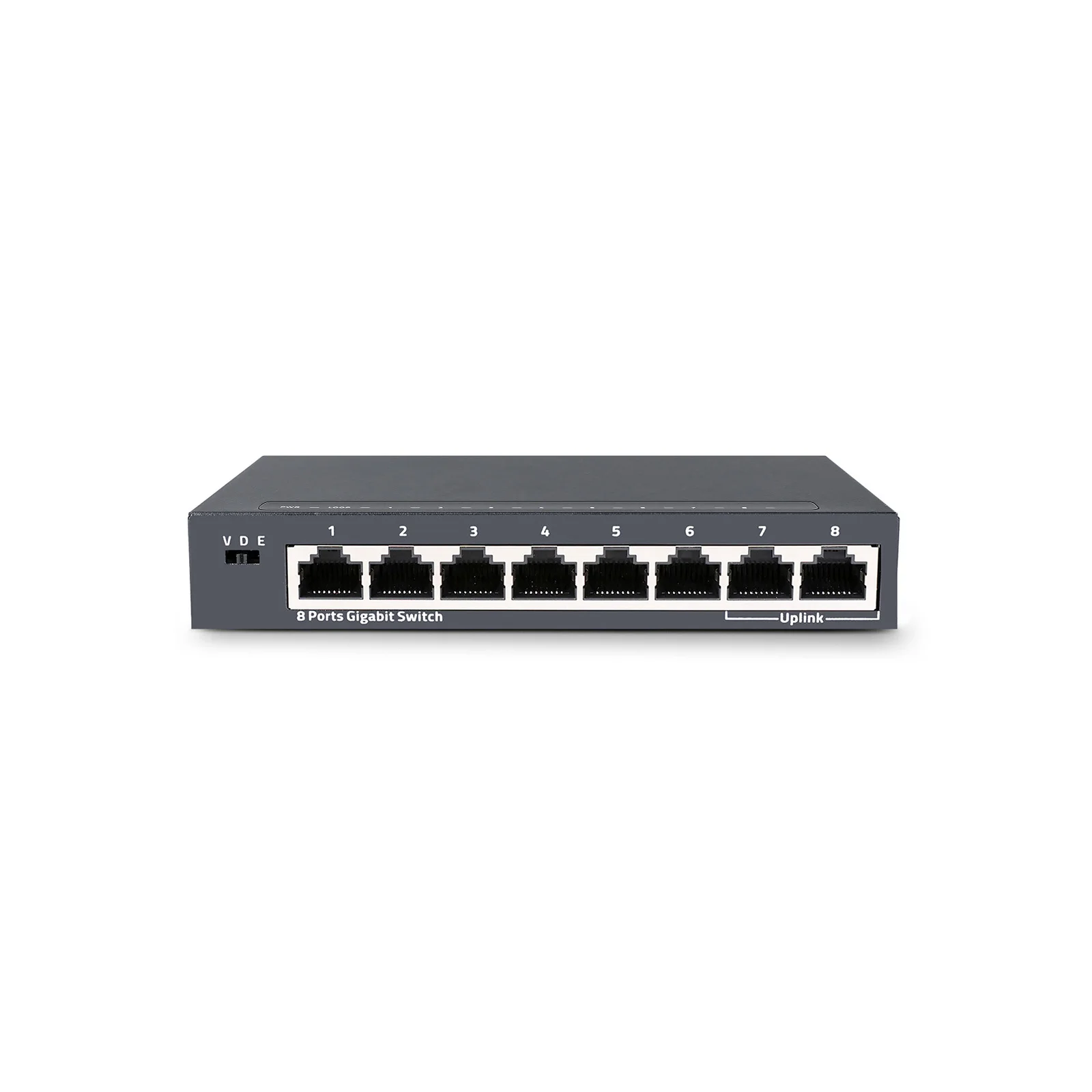 8-Port Fanless Gigabit L2 Unmanaged Switch, S1300-8T - QSFPTEK