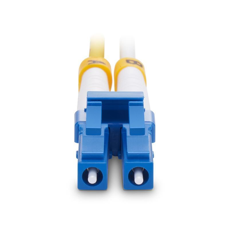 LC UPC to LC UPC Duplex OS2 2.0mm PVC Fiber Optic Patch Cable 4m