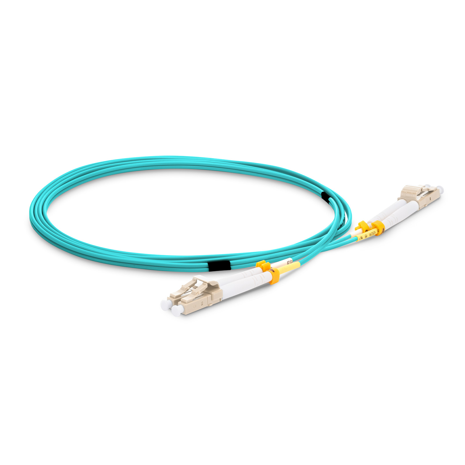 LC UPC to LC UPC Duplex Om3 2.0mm PVC Fiber Optic Patch Cable 8m