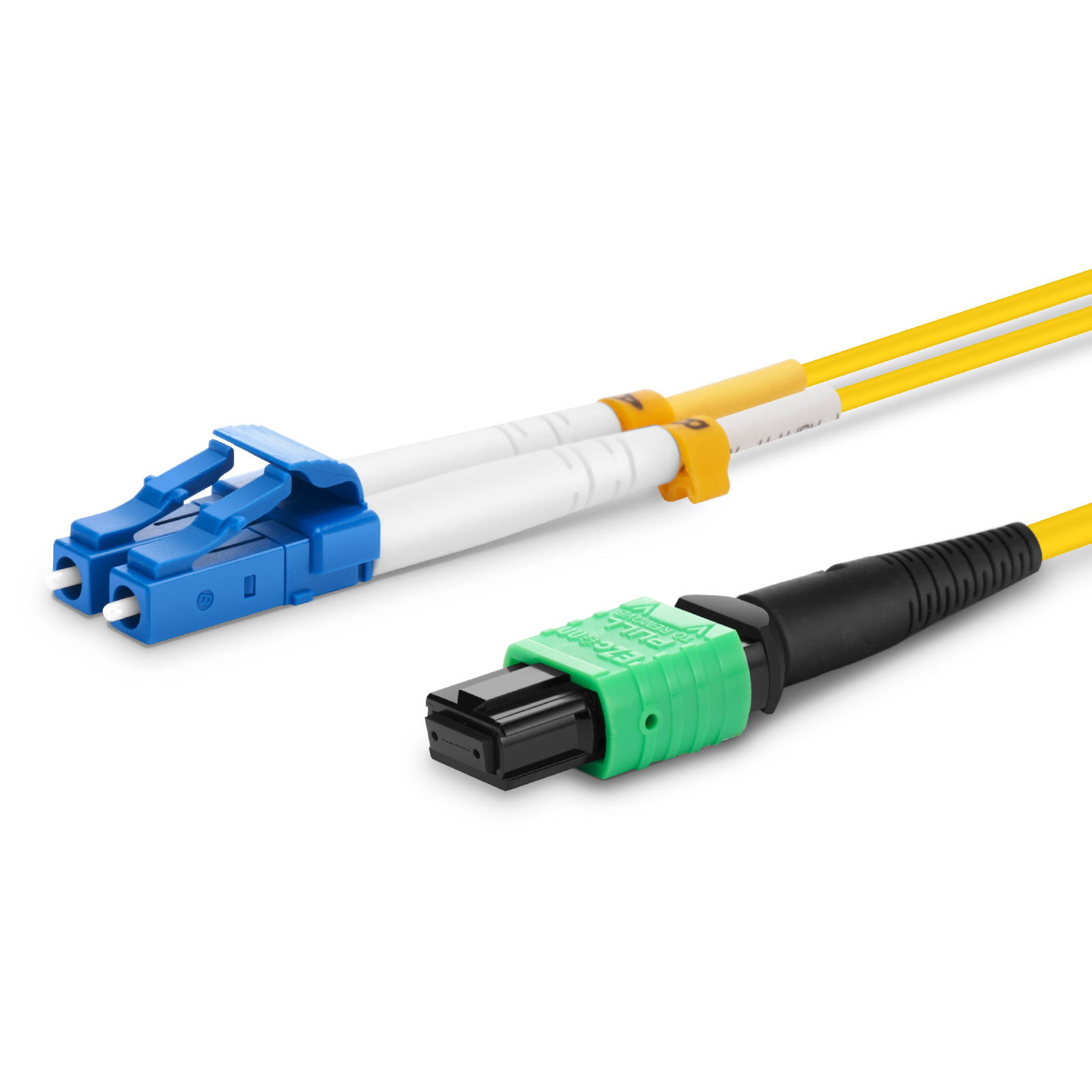 5m (16ft) MTP Female to 4 LC UPC Duplex 8 Fibers Type B Plenum (LSZH ...
