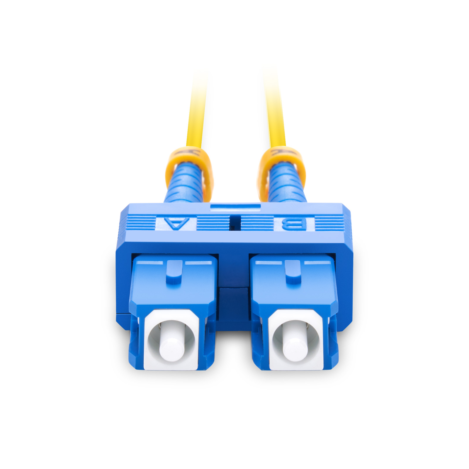 SC UPC to SC UPC Duplex OS2 2.0mm PVC Fiber Optic Patch Cable 3m