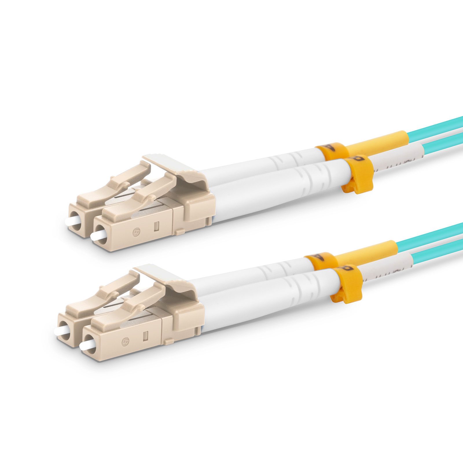 LC UPC to LC UPC Duplex Om4 2.0mm LSZH Fiber Optic Patch Cable 3m
