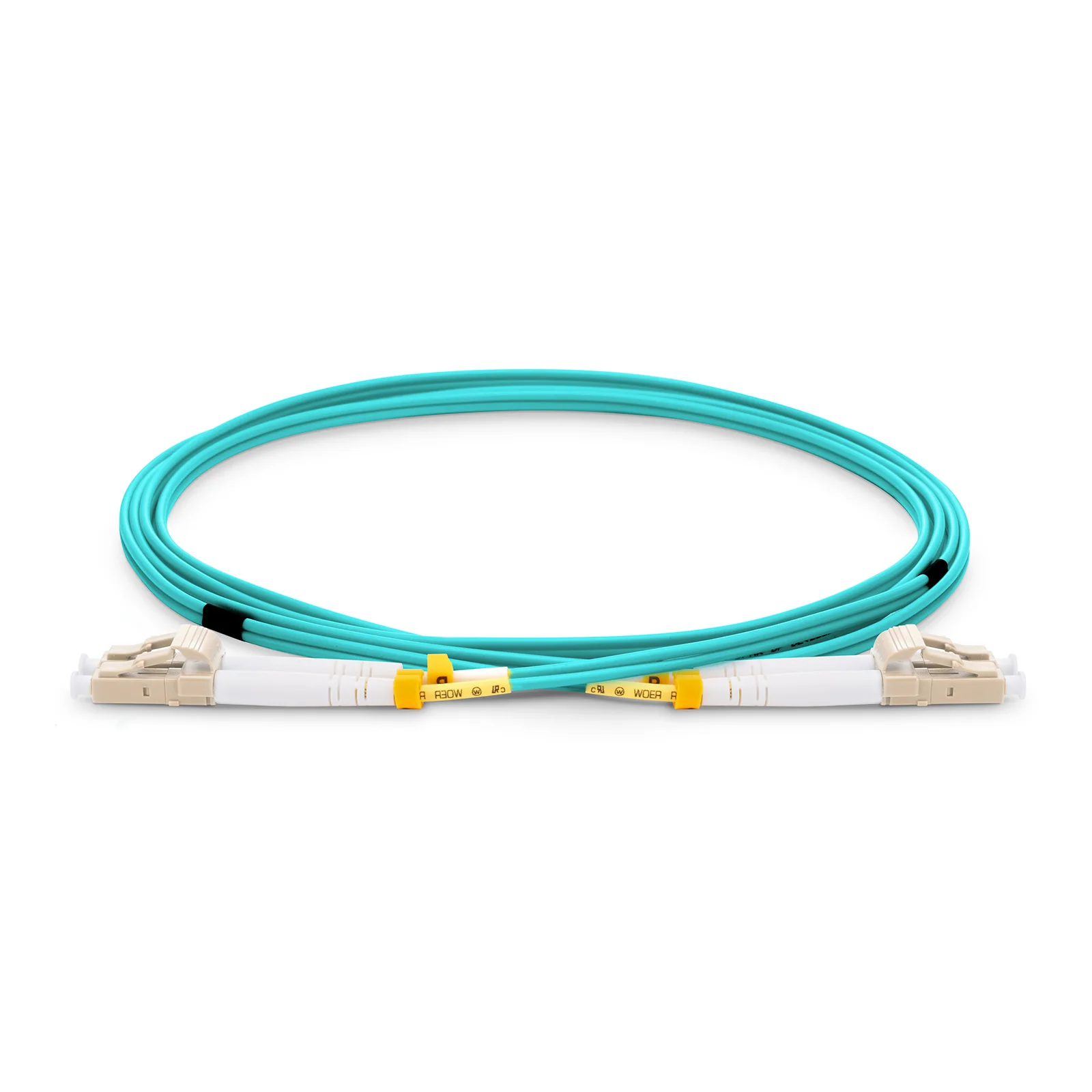 LC UPC to LC UPC Duplex Om4 2.0mm LSZH Fiber Optic Patch Cable 5m