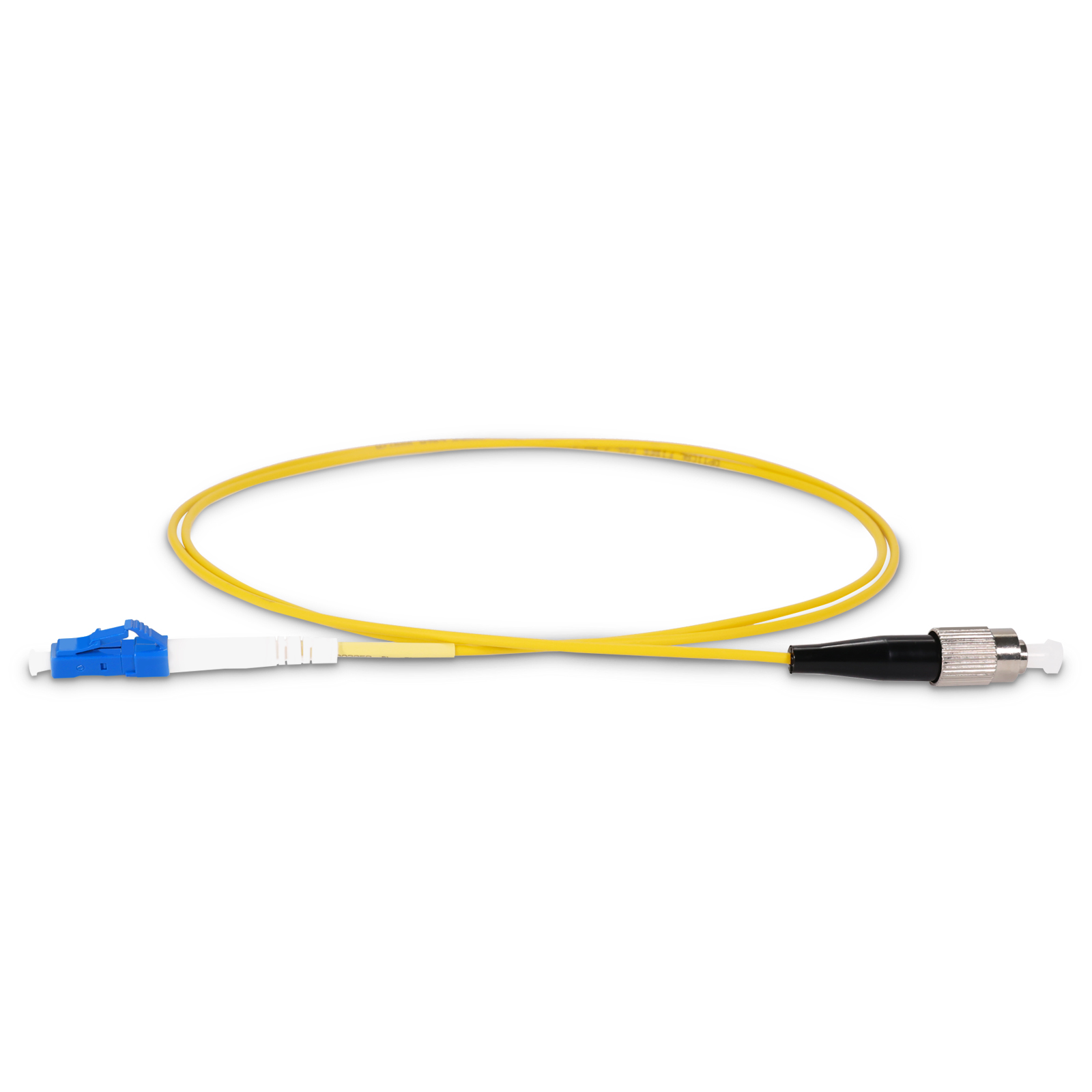 LC UPC to FC UPC Simplex OS2 2.0mm PVC Fiber Optic Patch Cable 4m-QSFPTEK