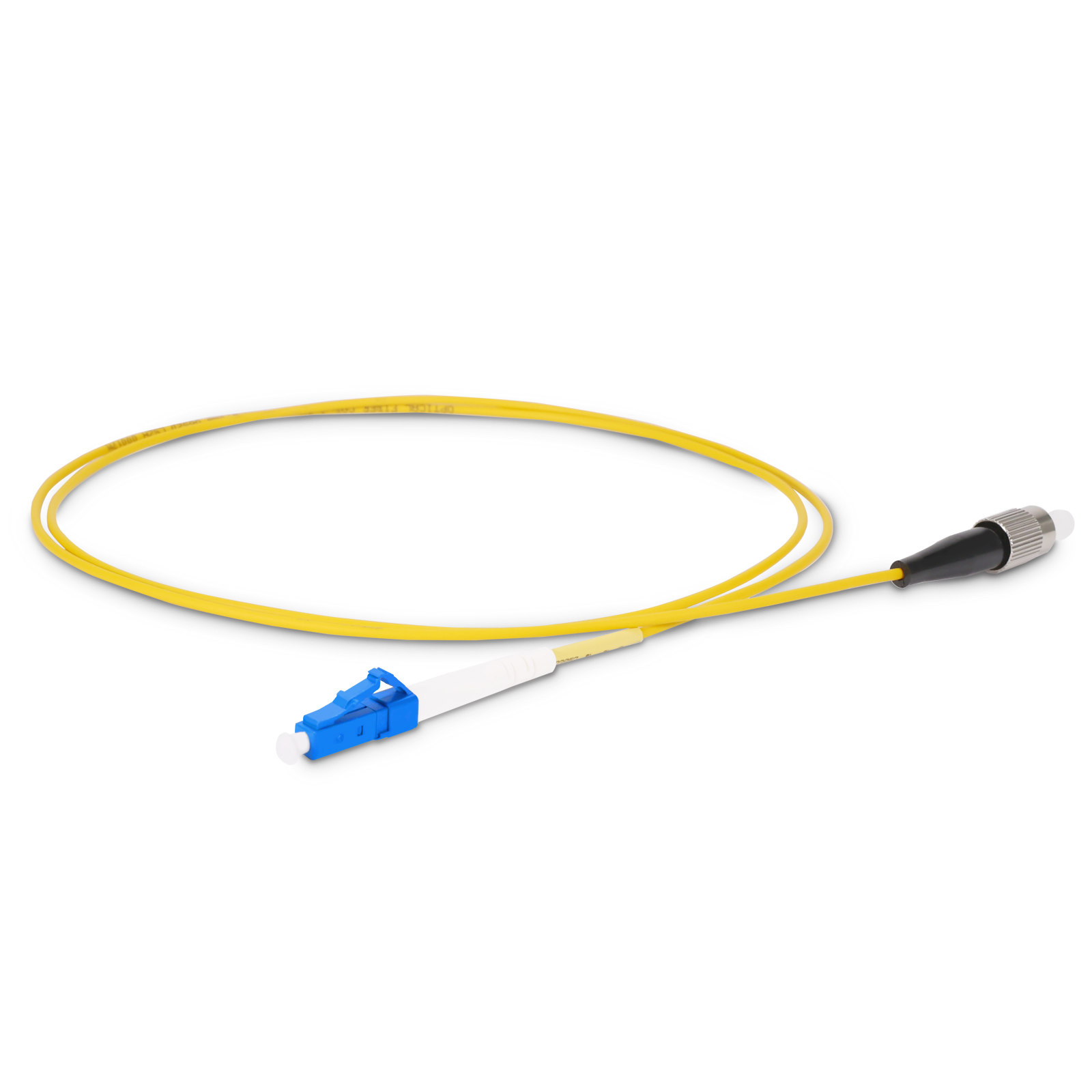 LC UPC to FC UPC Simplex OS2 2.0mm LSZH Fiber Optic Patch Cable 12m-QSFPTEK