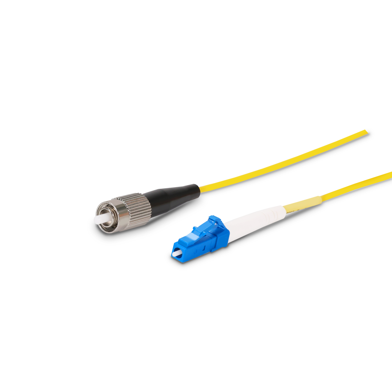 LC UPC to FC UPC Simplex OS2 2.0mm LSZH Fiber Optic Patch Cable 12m-QSFPTEK