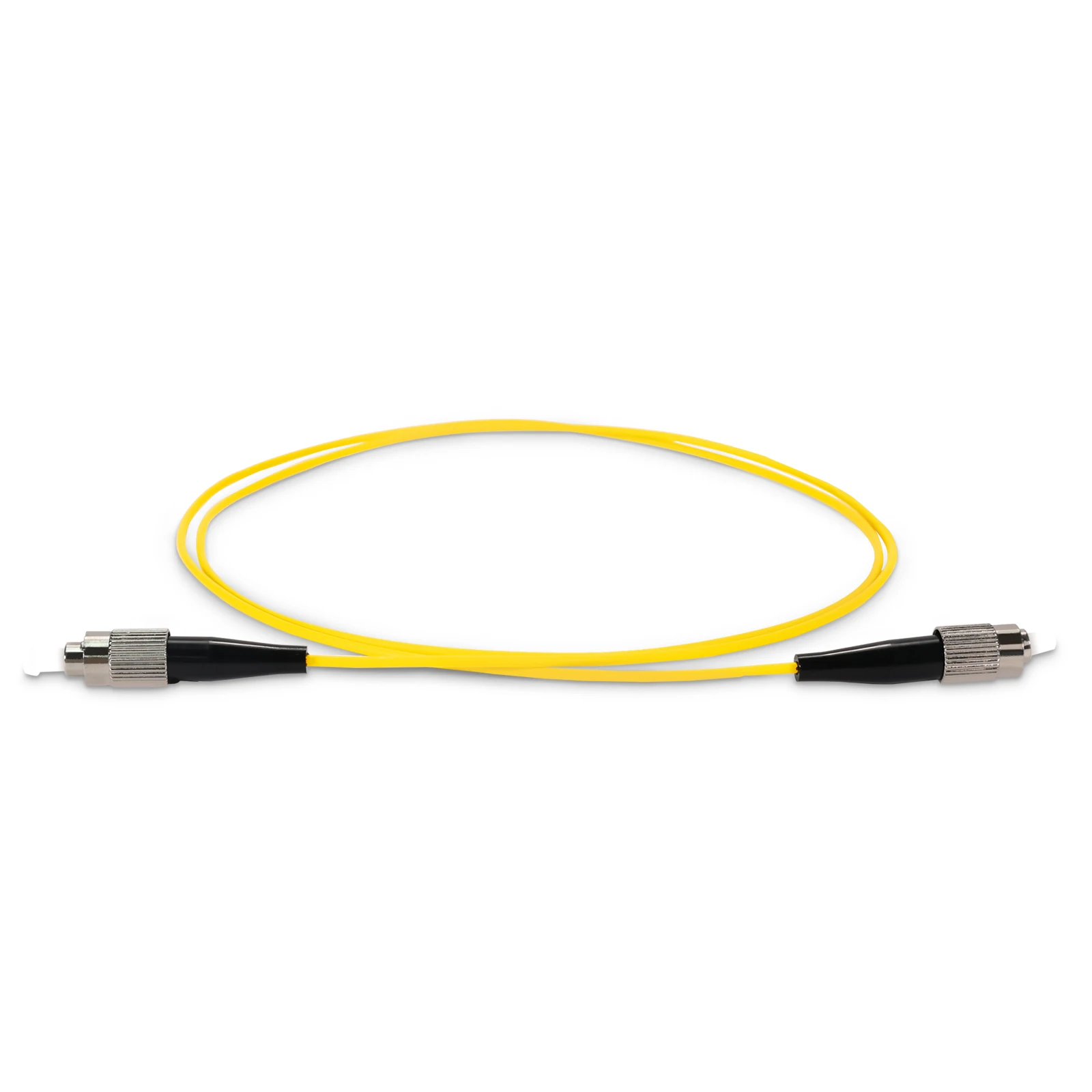 FC UPC to FC UPC Simplex OS2 2.0mm PVC Fiber Optic Patch Cable 1m-QSFPTEK