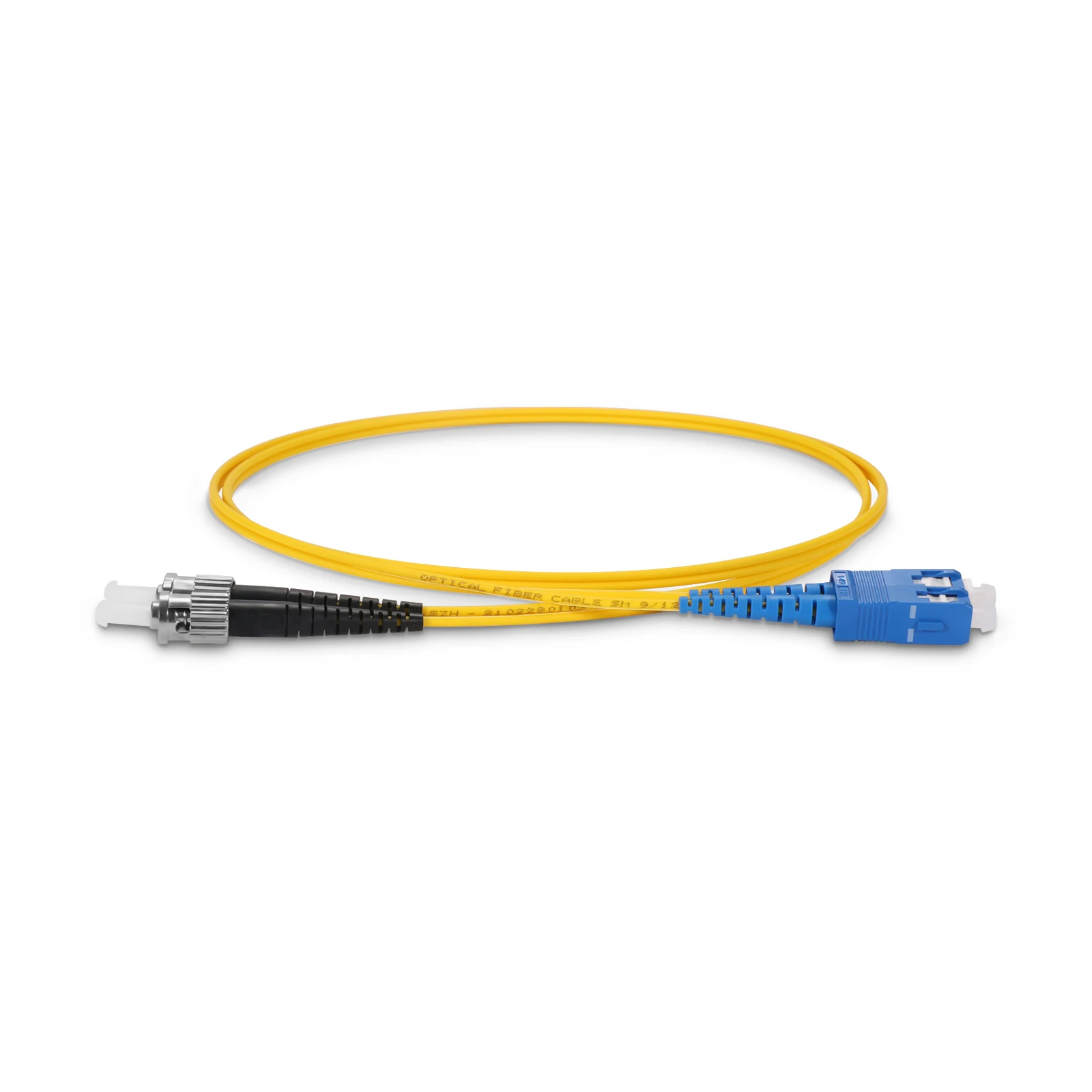 SC UPC to ST UPC Duplex OS2 2.0mm LSZH Fiber Optic Patch Cable 20m
