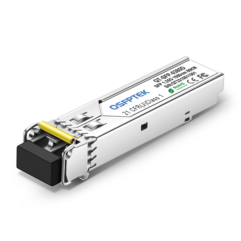 H3C SFP-GE-LH80-SM1550 Compatible 1000BASE-ZX SFP 80km Transceiver - QSFPTEK