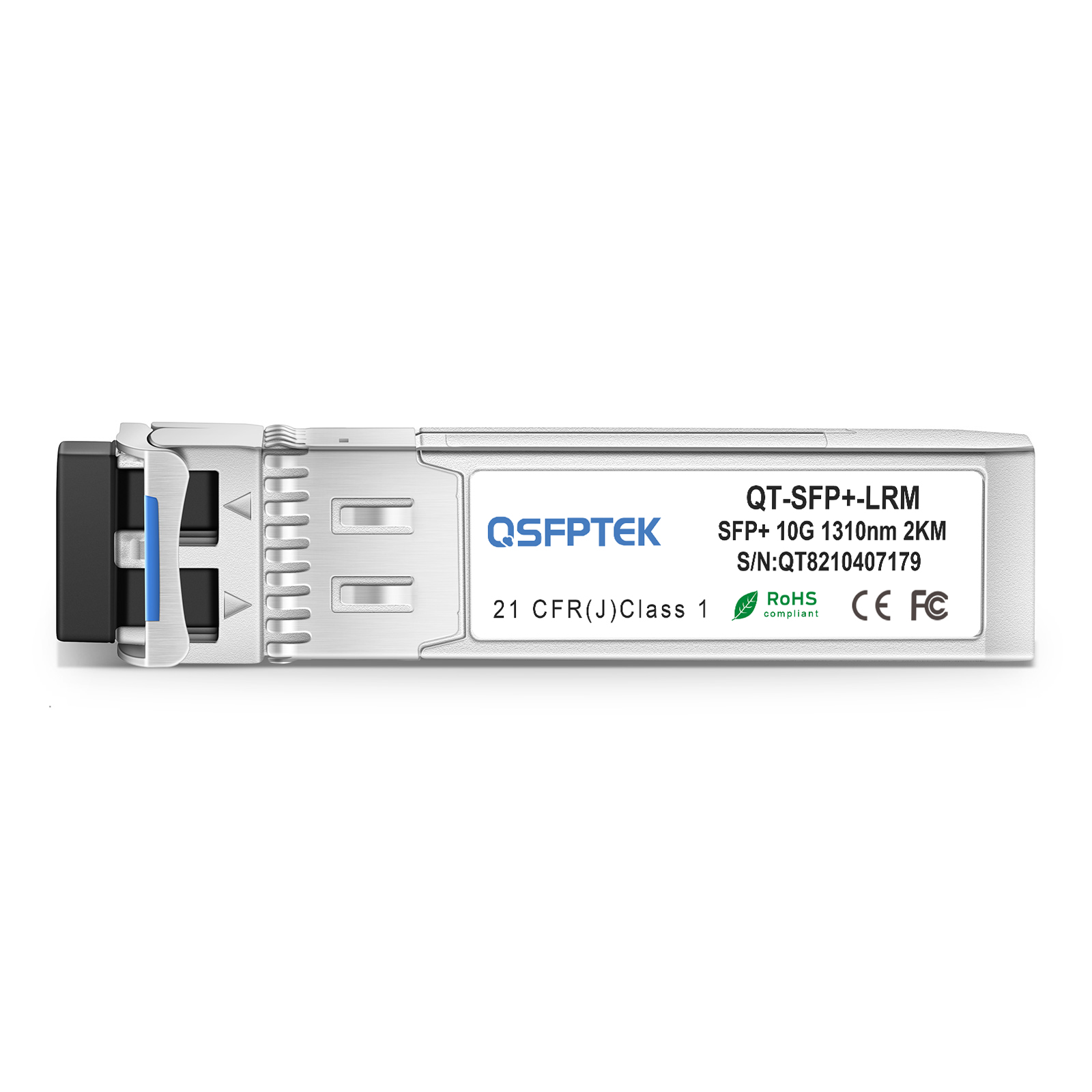 Customized 10GBASE-LRM2 SFP+ 1310nm 2km DOM Duplex LC SMF Optical Transceiver Module - QSFPTEK