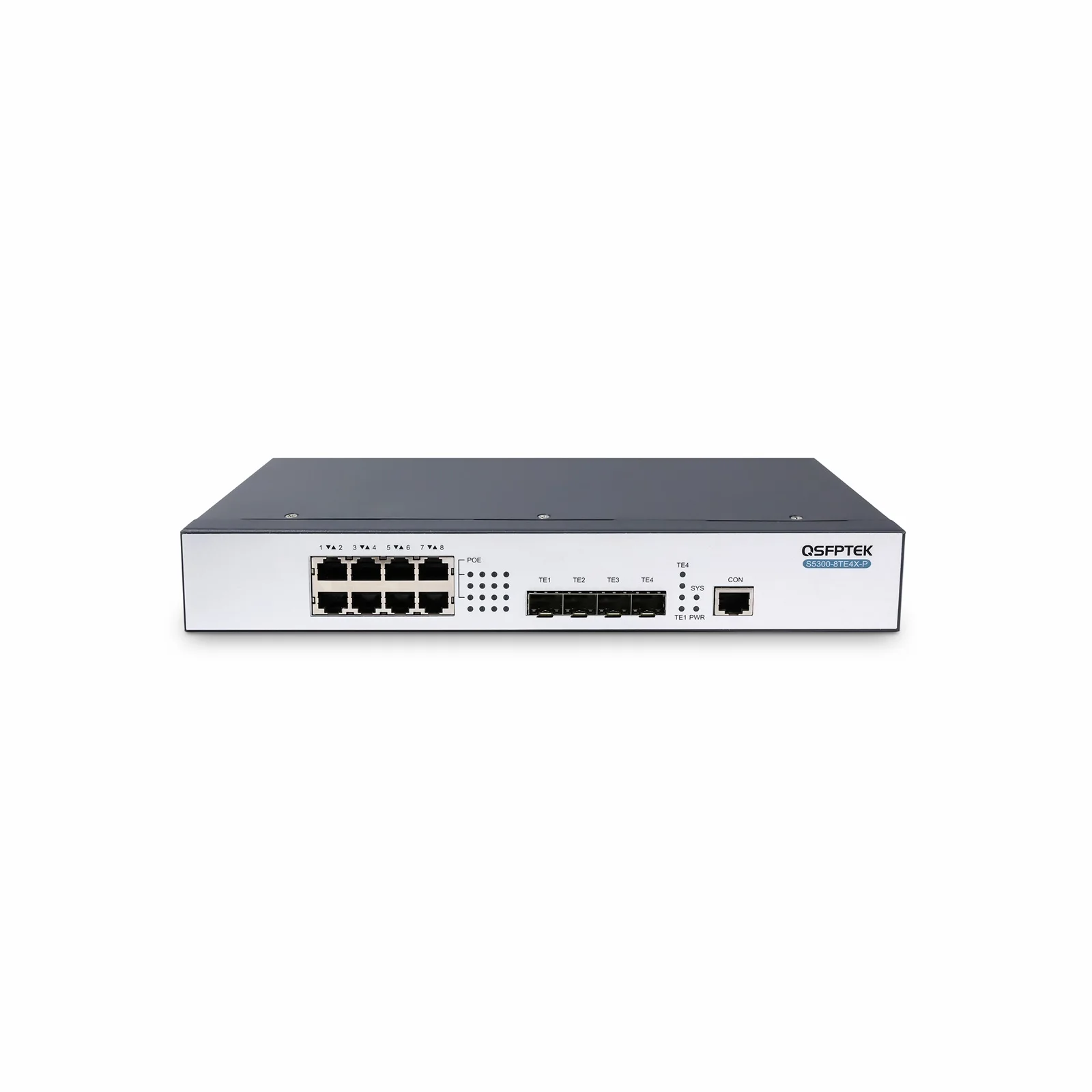 S5300-8TE4X-P, 8-Port Multi-Gigabit Managed Stackable Ethernet L2 2.5Gb ...