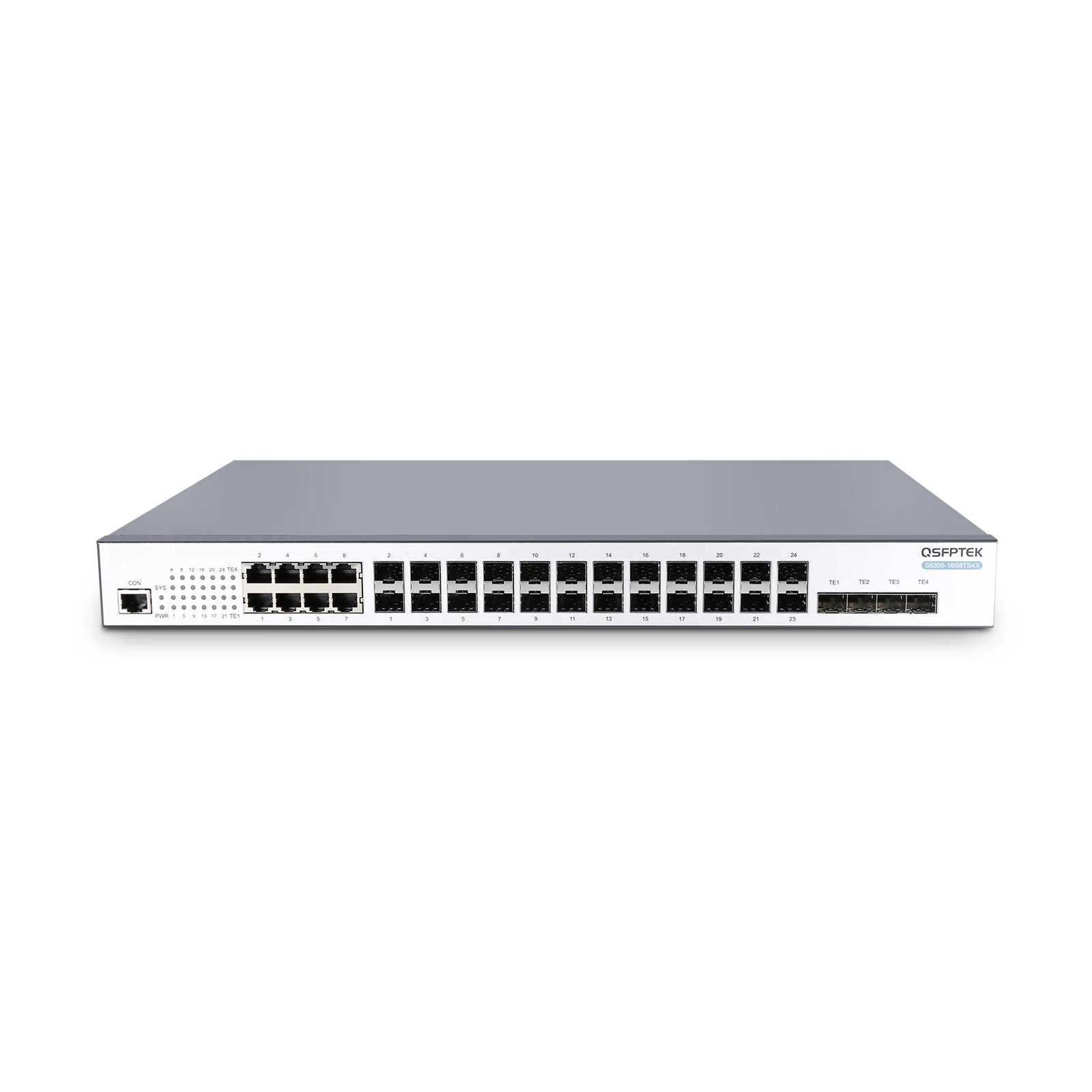 16-Port Gigabit Ethernet L2+ Stackable Fiber Switch with 1G RJ45/SFP ...