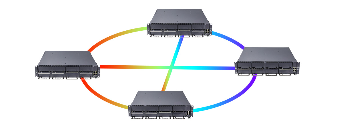 8 Slot 2U Managed Chassis Platform Unloaded for OTN Transmission - QSFPTEK
