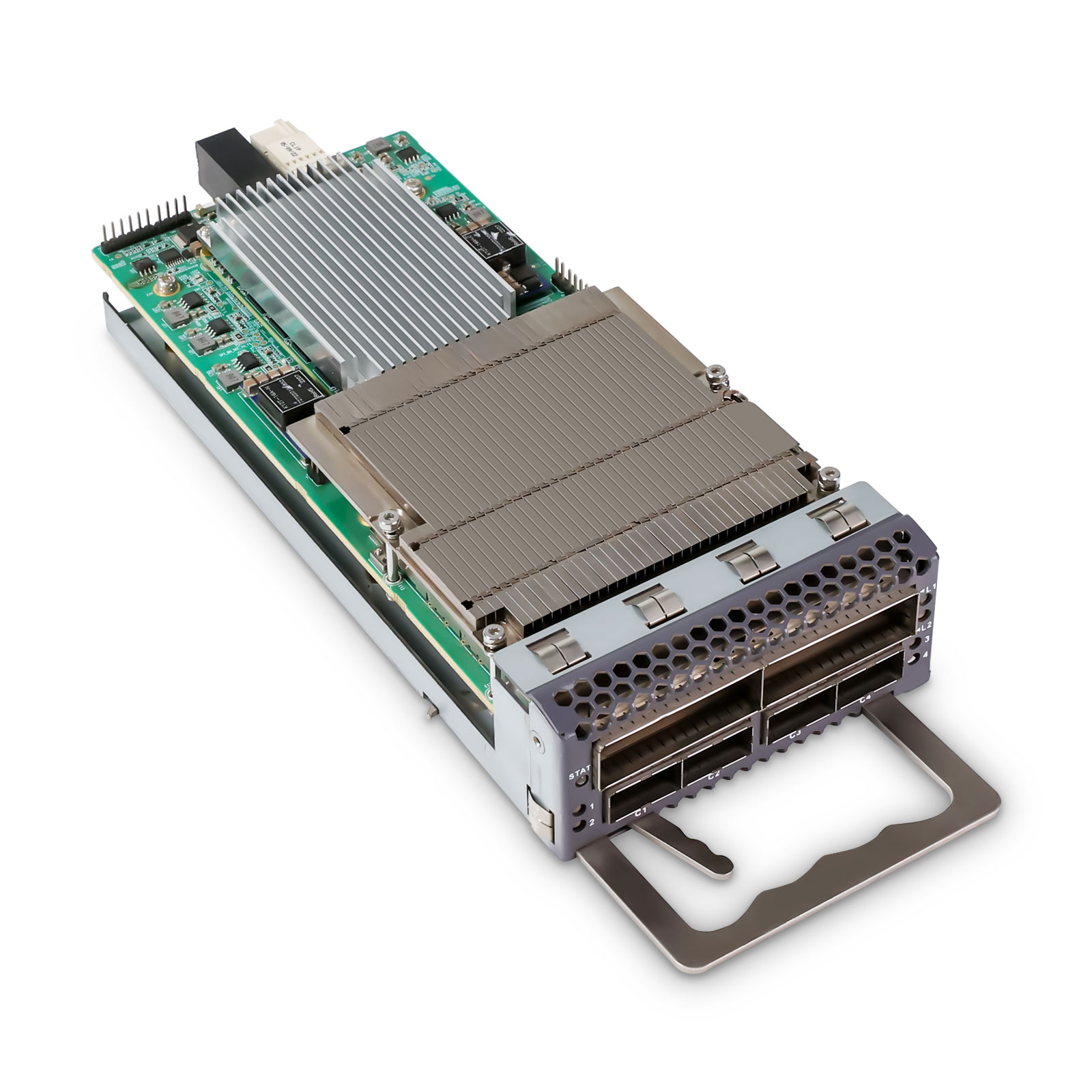 4x100G QSFP28 to 2x 200G CFP2 Muxponder for QT900 Chassis - QSFPTEK