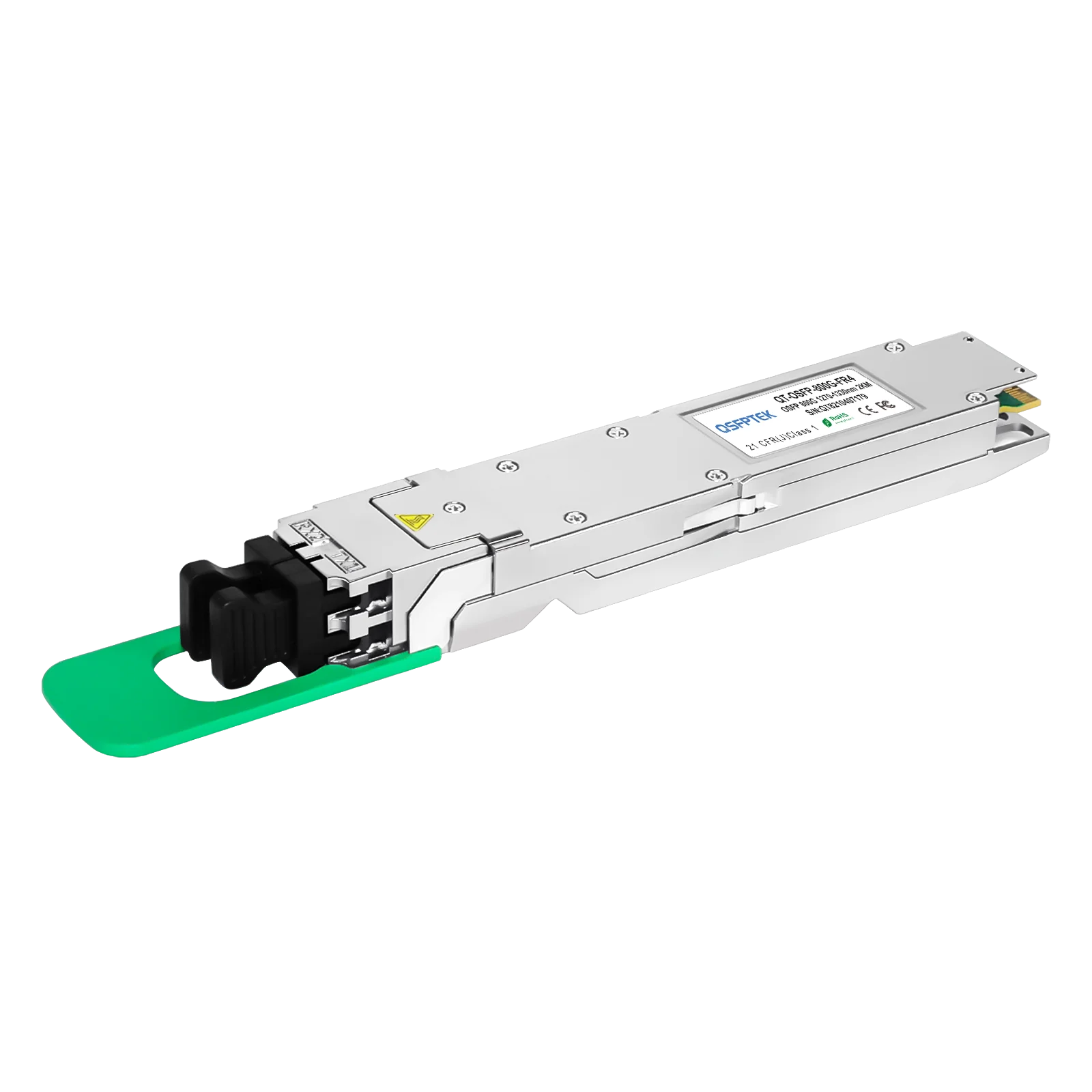 Generic Compatible 800G OSFP 2x 400G FR4 PAM4 2km Optical Transceiver Module - QSFPTEK