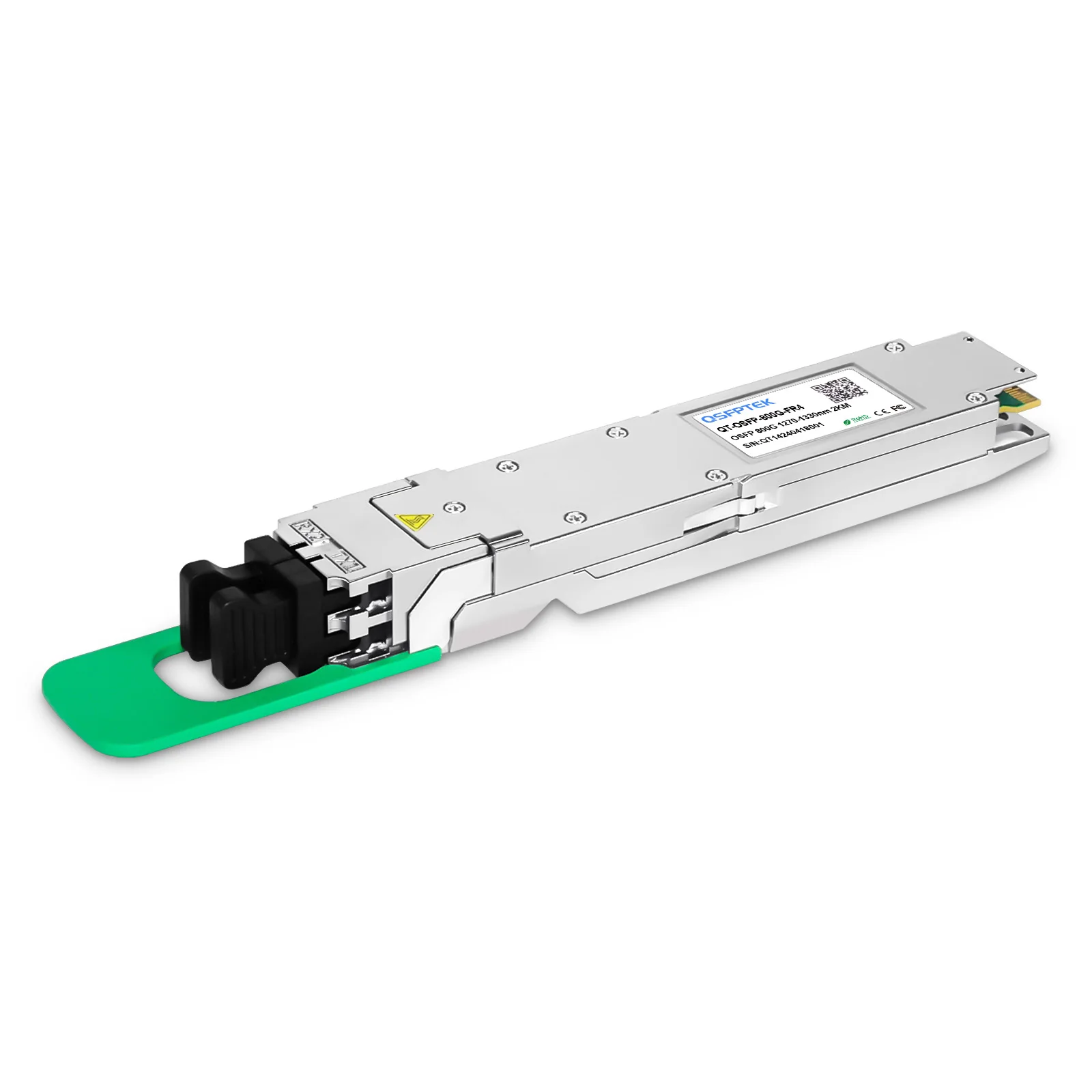 Generic Compatible 800G OSFP 2x 400G FR4 PAM4 2km Optical Transceiver Module - QSFPTEK