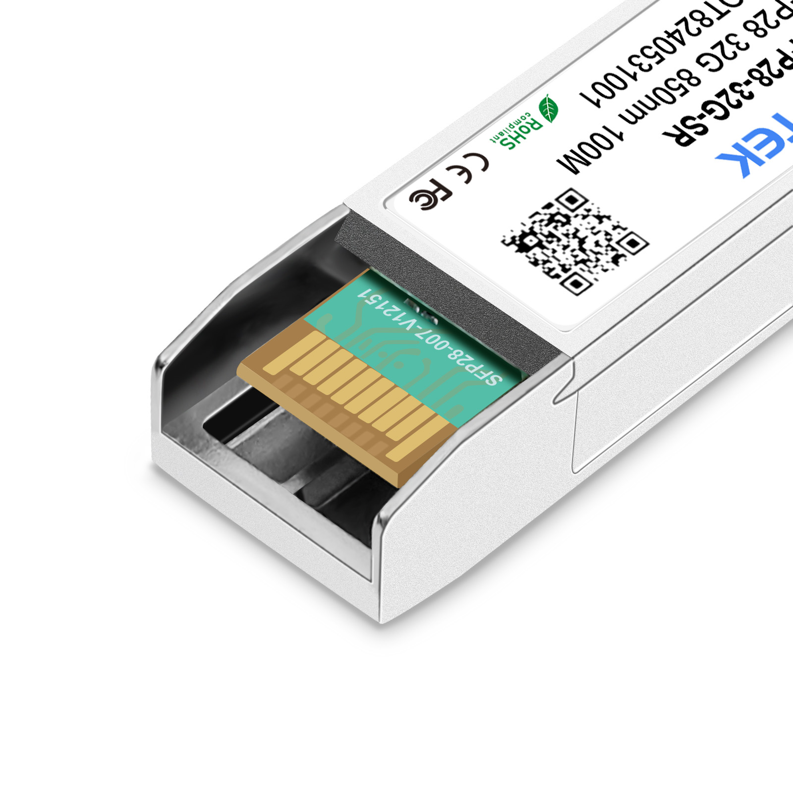 Cisco Compatible DS-SFP-FC32G-SW 32G Fibre Channel SFP28 Transceiver Module- QSFPTEK