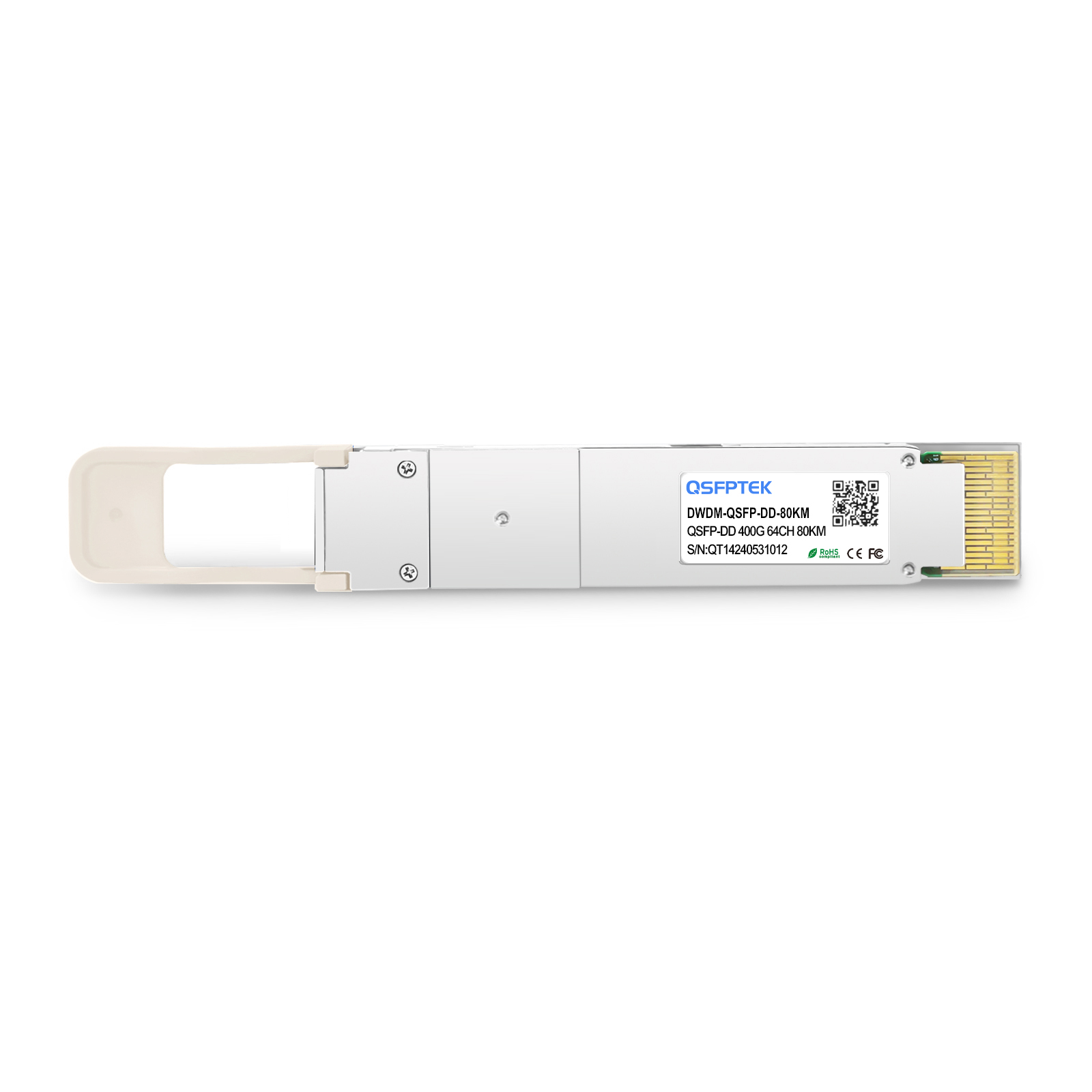 Generic Compatible 400G 80km Tunable DWDM Coherent QSFP-DD DCO Transceiver - QSFPTEK