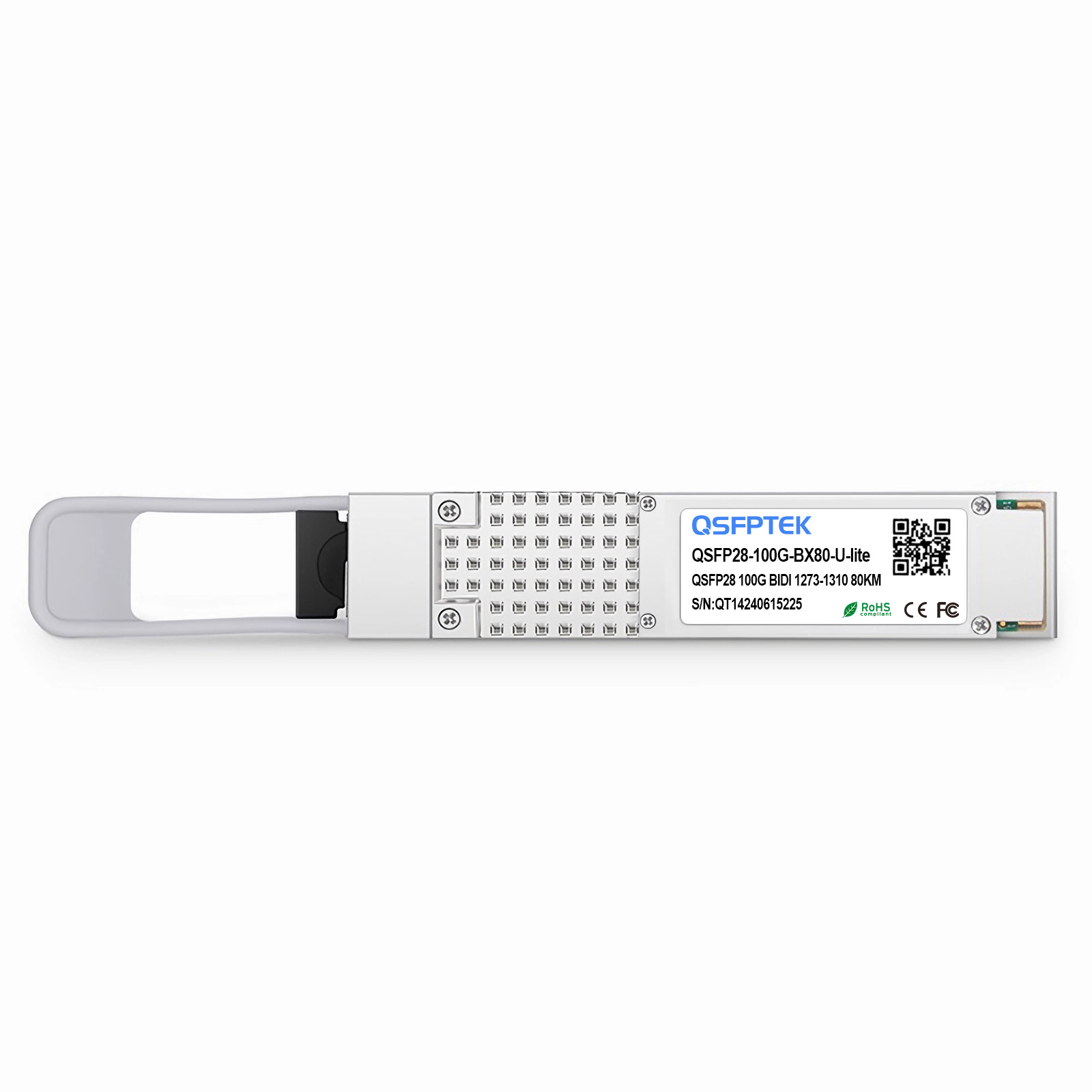 Cisco Compatible 100GBASE-BX80-U BiDi QSFP28 1273nm-TX/1310nm-RX 80km ...
