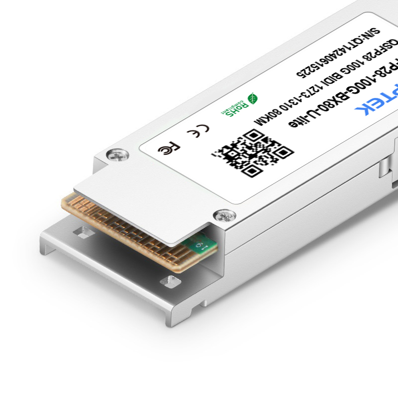 Cisco Compatible 100GBASE-BX80-U BiDi QSFP28 1273nm-TX/1310nm-RX 80km ...