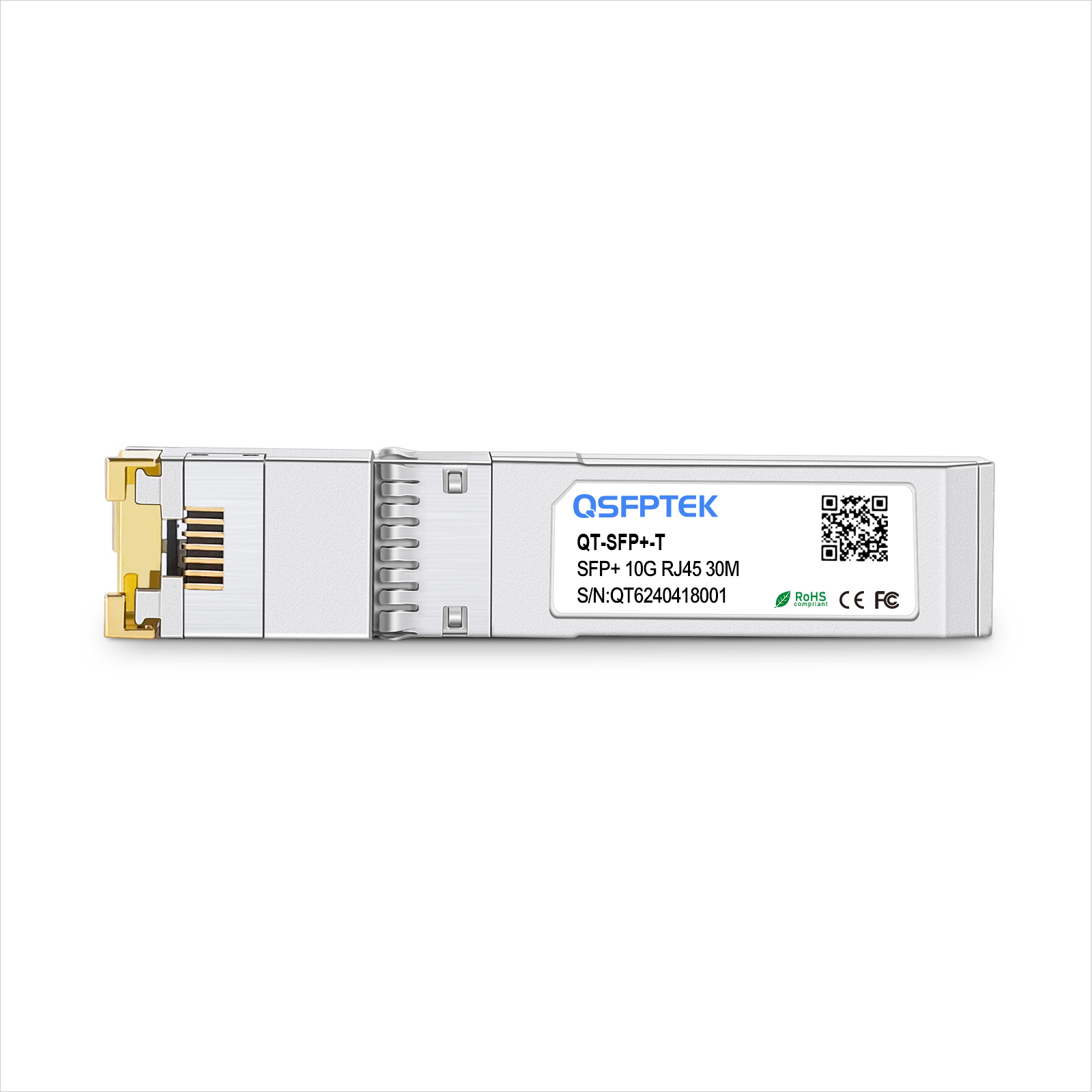 Ubiquiti UACC-CM-RJ45-10G Compatible 10GBASE-T SFP+ Copper RJ-45 30m Transceiver