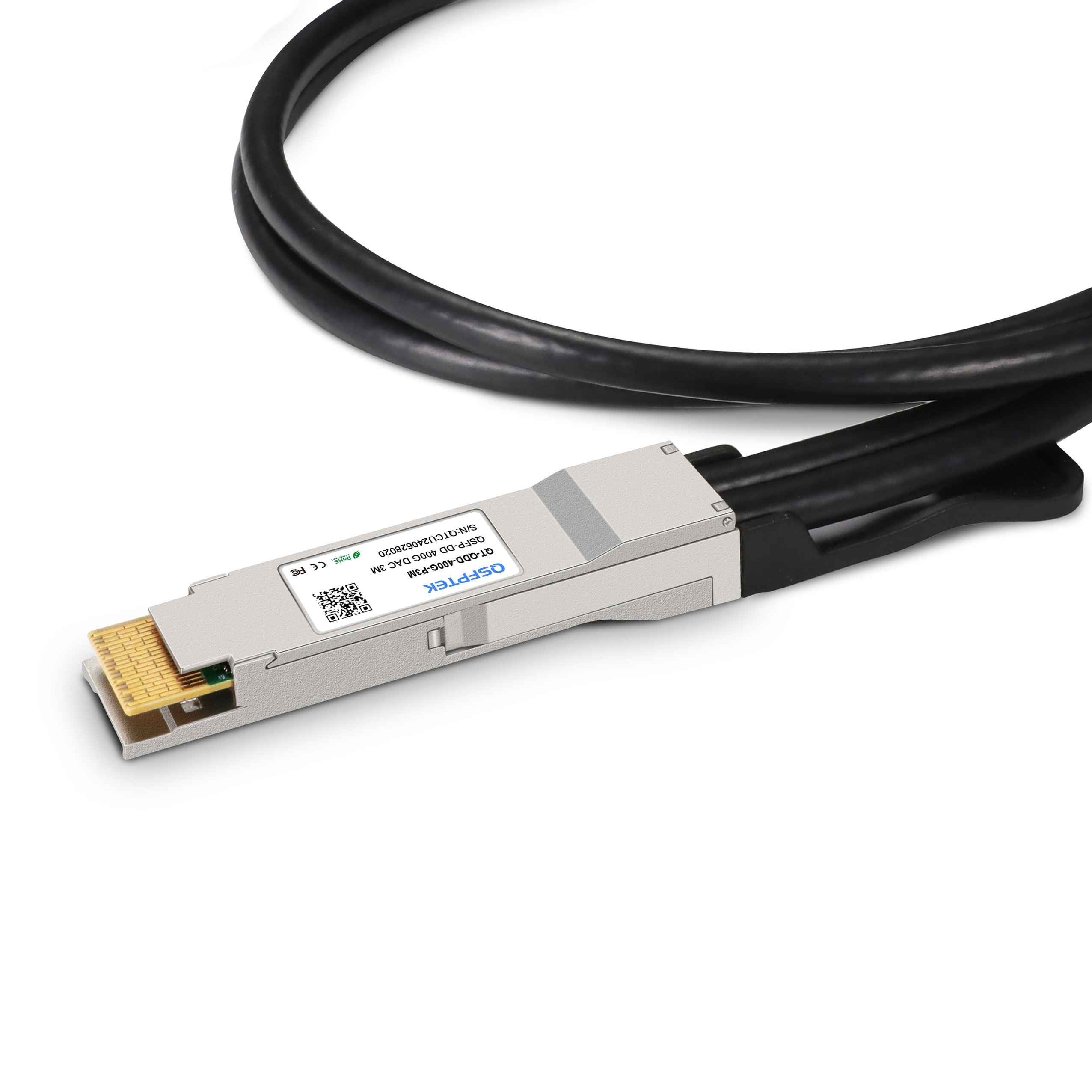 400G QSFP-DD DAC Cable, Mellanox MCP1660-W003E26 Compatible 3m