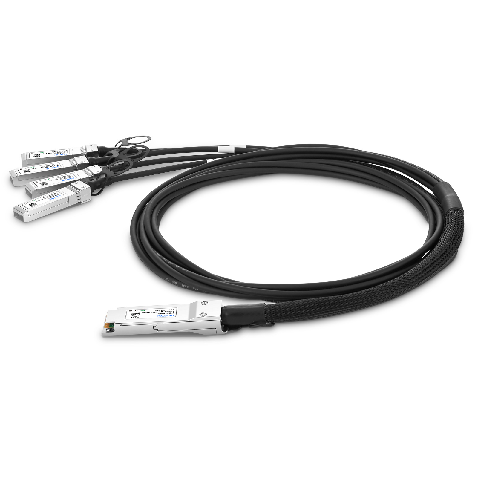 Cisco QSFP-4SFP25G-CU2M 100G QSFP28 to 4x25G SFP28 DAC Breakout Cable ...
