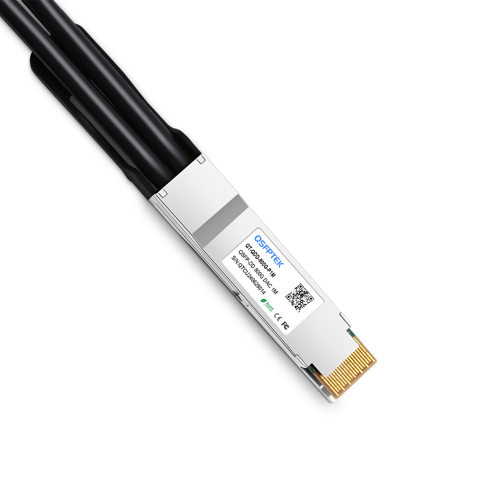 1m Nvidia Compatible 800G QSFP-DD Passive Twinax Direct Attach Copper ...