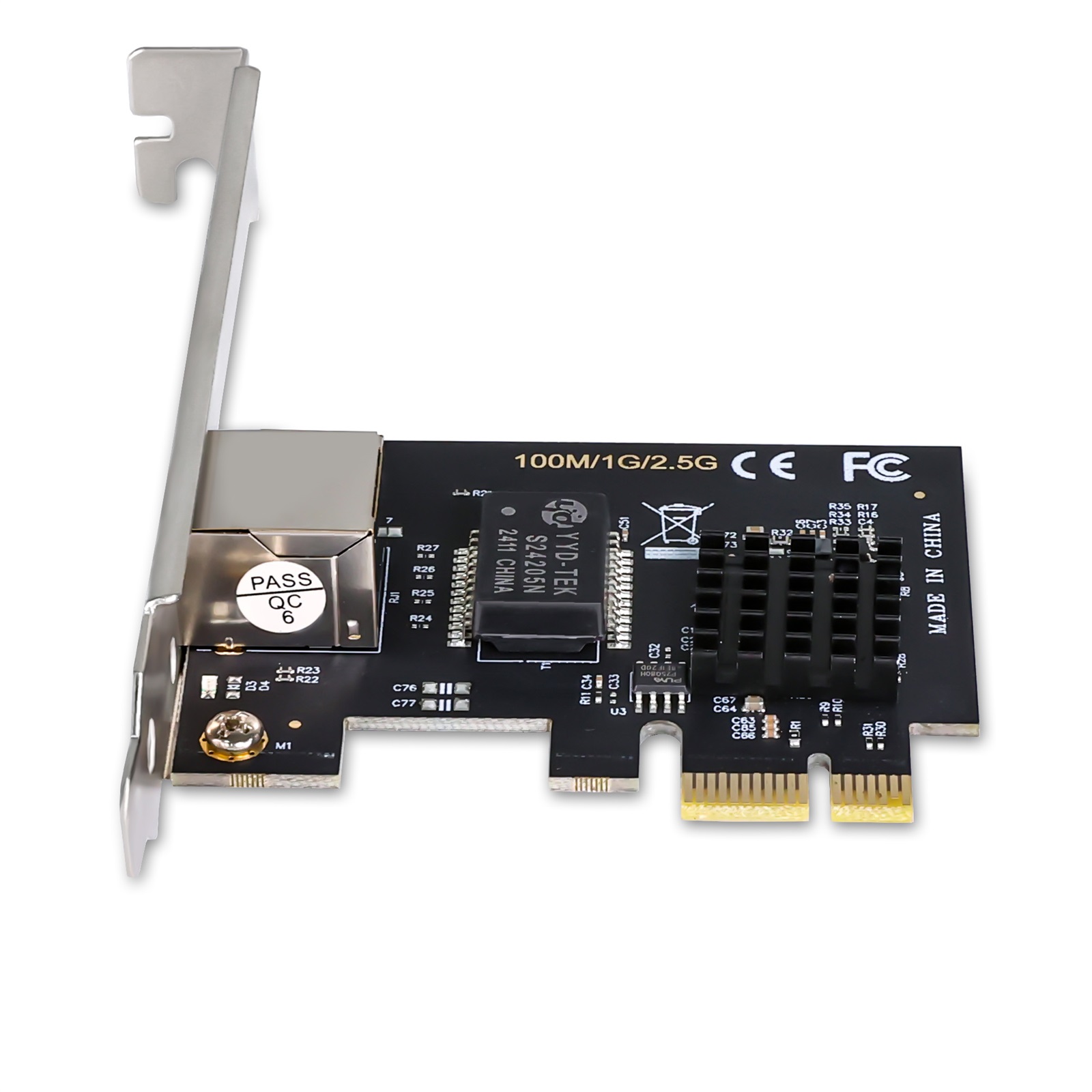 Realtek RTL8125B 2.5G Single-Port RJ45 Ethernet Network Interface Card ...