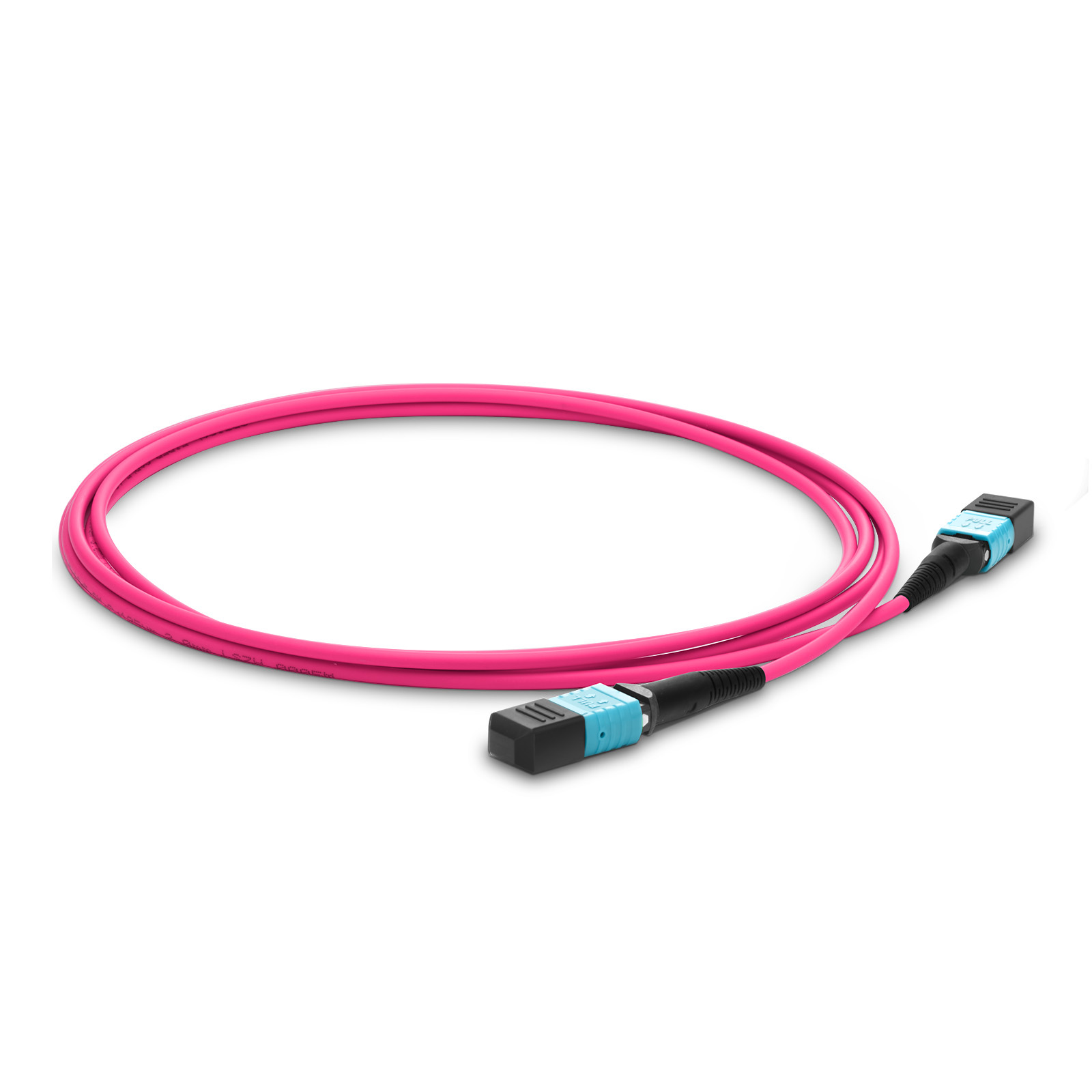 2m (7ft) MPO-8 (Female) to MPO-8 (Female) OM4 Trunk Cable, 8 Fibers ...