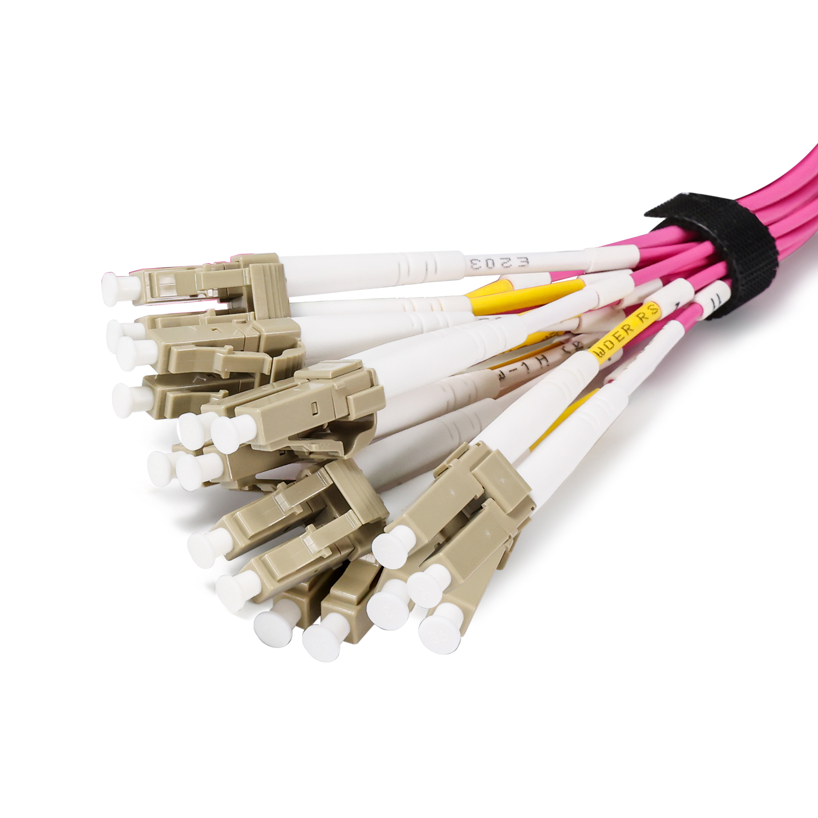 3m 16 Fibers MPO to 8x LC Duplex Type B LSZH OM4 Multimode Breakout ...