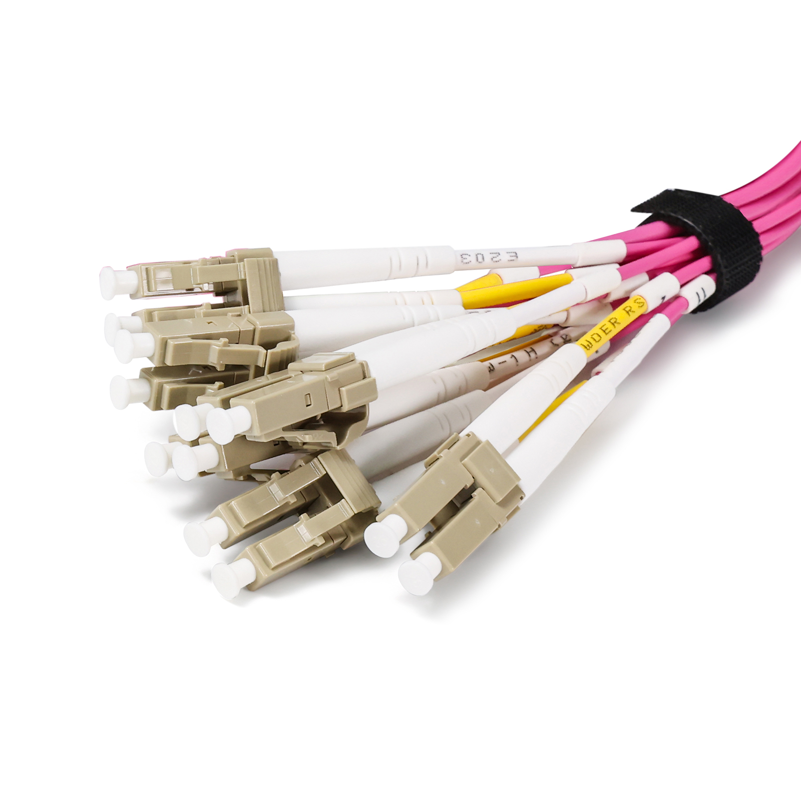 3m (10ft) MPO-12 (Female) to 6x LC UPC Duplex 12 Fibers Type B LSZH OM4 ...